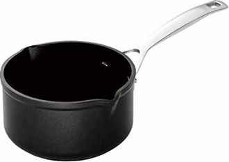 LE CREUSET Casserole à Lait en Aluminium Forgé, 16 cm, Anthracite/Argenté,51109160010002