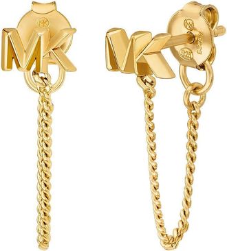 Michael Kors Womens Gold tone Semi precious Post Closure Earrings