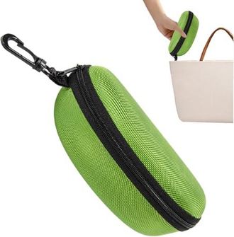 Generic &Eacute;tui &agrave; lunettes de voyage - 17 x 8 x 6 cm - &Eacute;tui rigide en EVA - R&eacute;sistant aux chocs - &Eacute;tanche - Avec doublure en feutre et clip de ceinture - Parfait