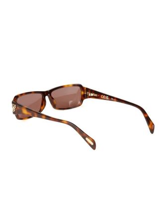 Blumarine Womens Sunglasses Glossy Yellow Havana Acetate Eyewear