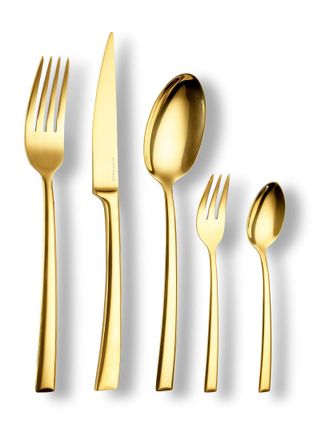 Echtwerk Echtwerk EW-BS-3030G Tafelbesteck Avelino/Shiny-Gold Edition, 30-teilig, f&uuml;r 6 Personen, Edelstahl 18/10-hochgl&auml;nzend, Hochwertiges Besteck Set, inkl.