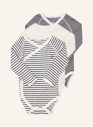 Petit Bateau Petit Bateau 3er-Pack Wickelbodies blau