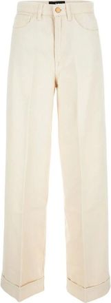 3x1 Femme, Pantalons, Blanc, Taille: W29 Flip Cuffed Denim Pants