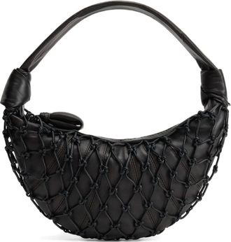 Christophe Lemaire sac porté épaule Fortune Croissant - Marron