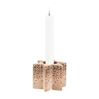 R&auml;der [W2307] Xmas Living Holzstern mittel 9,5x8,5x7cm