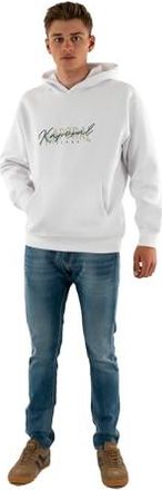 Kaporal Sweat Non Zipp&eacute;, pour Homme, 60% Coton - 40% Polyester, Coupe Confort, Col Capuche, Couleur White, Taille XL