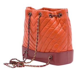 Chanel Pre-owned Gabrielle Backpack - Femme - Pre-owned - Orange - Taille: ONE Size
