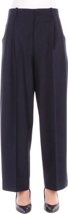 SOLOTRE Femme, Pantalons, Bleu, Taille: 40 FR Wide Pantalons