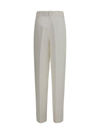 Max Mara Womens Mstsumero Pants Linen Batavia Naturale Trousers