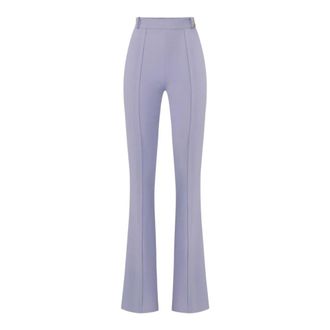 Elisabetta Franchi Femme, Pantalons, Violet, Taille: 40 FR Wide Pantalons