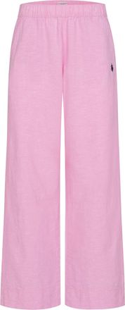 U.S.Polo Association Damen Leinenmix Hose mit elastischem Bund