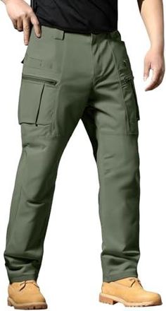 Generic Pantalon de surv&ecirc;tement l&eacute;ger pour homme pour l&eacute;t&eacute; et le printemps, taille &eacute;lastique, coupe ample, confortable et d&eacute;contract&eacute;, Vert, 3XL