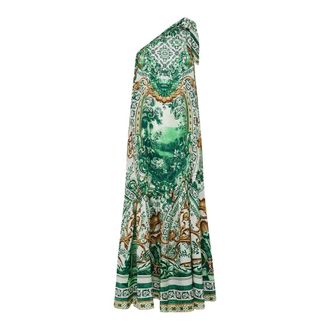 Camilla Seiden One Shoulder Kleid Korridor der Ruhe - - Dresses - Damen - Mehrfarbig - XS/S