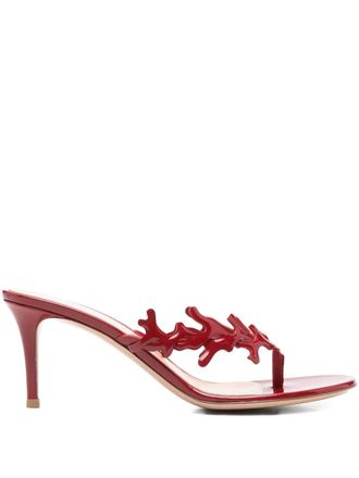 Gianvito Rossi Ocean Sandalen mit Zehensteg - Rot