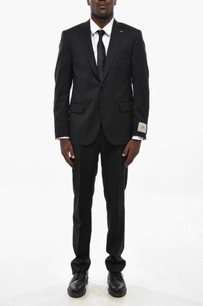 Corneliani CC COLLECTION Virgin Wool Anzug With Klassischem Revers Corneliani