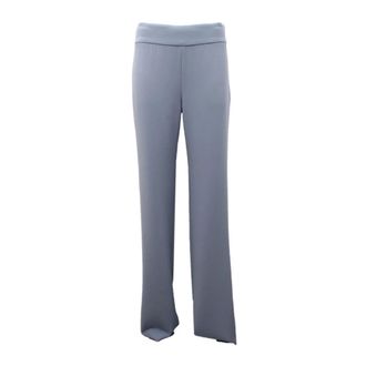 Armani Emporio Hose mit seitlichem Rei&szlig;verschluss - - Trousers - Damen - Blau - S