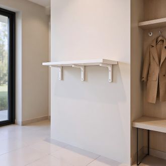 Generic Große schwebende Wandregale - langlebiges Hängeregal aus Holz for Garage, Bad, Küche und Wohnzimmer - platzsparende Aufbewahrungslösung(80x30cm)