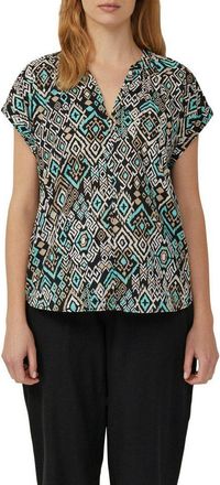 s.Oliver Klassische Bluse mit All-Over Print