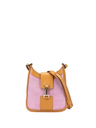Gucci 2000-2015 Jackie Umh&auml;ngetasche aus Wildleder - Violett