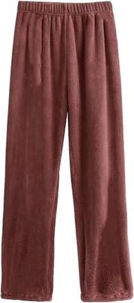 Onsoyours Pyjama Femme Polaire Pantalon Chaud Hiver Taille Haut Super Doux Confortable Automne Ample Velours &eacute;lastique Pantalon dInt&eacute;rieur Couple Bas de Pyjama 