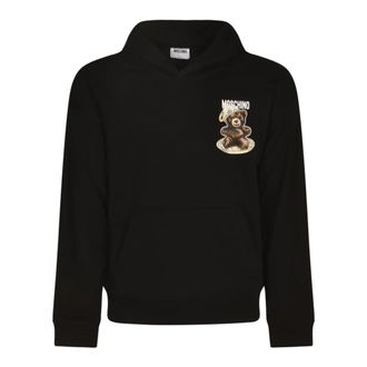Moschino Teddy Print Hoodie - - Sweatshirts & Hoodies - Herren - Schwarzk - M