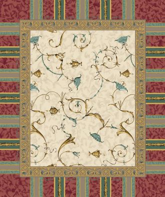 Bassetti Tischsets Oplontis rot - v8