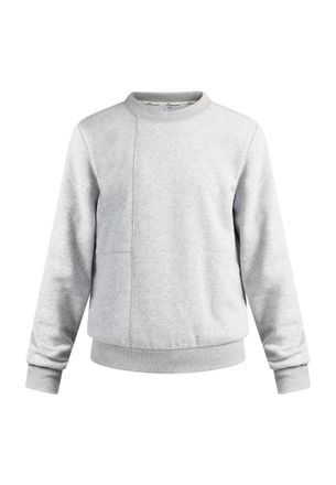 Dreimaster Dreimaster Sweatshirt mit Rundhals Herren Hellgrau Melange
