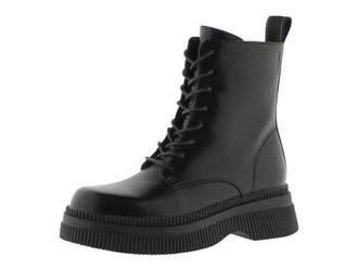 Victoria Bottes Dublin Effet Cuir Noir Monochrome & Semelle &Eacute;paisse & Tirette Arri&egrave;re 1301103 pour Femme Negro 38