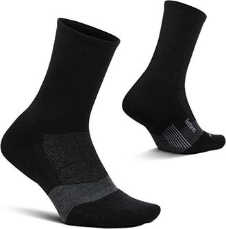 Feetures 1 paire de chaussettes en laine m&eacute;rinos &agrave; rayures Anthracite, charbon, Medium