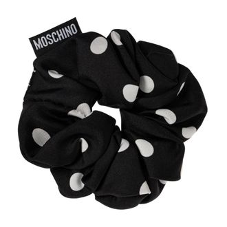 Moschino Femme, Accessoires, Noir, Taille: ONE Size Chouchou en soie