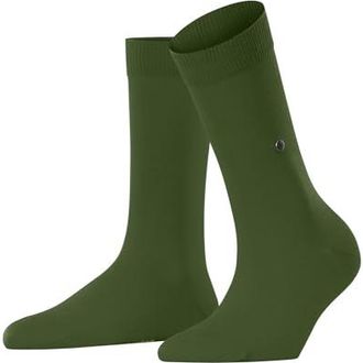 Burlington Lady W So coton fantaisie 1 paire, Chaussettes Femme, Vert Fir Green 7656 Brit Style, 36-41