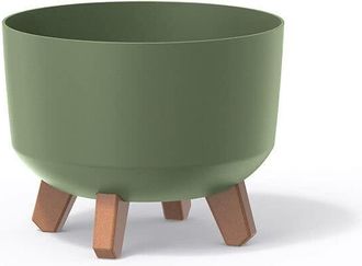 Prosperplast Grüner Erdtopf, ohne Tank, GRACIA Kollektion, 29cm x 29cm x 22cm cm, Inhalt 9,8 L