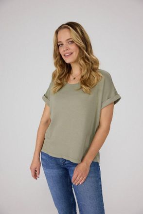 Lieblingsst&uuml;ck Rundhalsshirt CamilaEp aus reiner Baumwolle