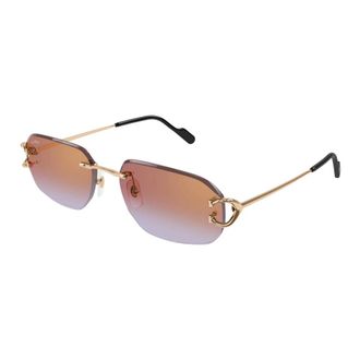 Cartier Sonnenbrille - - Accessories - Herren - Gelb - 58 MM