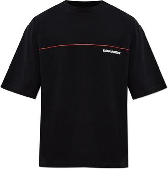Dsquared2 Homme, Tops, Noir, Taille: 2XL Logo T-Shirt