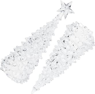 DOITOOL 2stücke Weihnachtsbaum Aus Acryl Kompakter Tischbaum Für Weihnachtsdeko Baum-schmuck Weihnachtsschmuck Für Heimbedarf