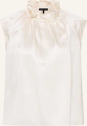 Luisa Cerano Luisa Cerano Blusentop Aus Seide weiss