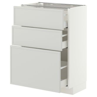 IKEA METOD / MAXIMERA Unterschrank mit 3 Schubladen