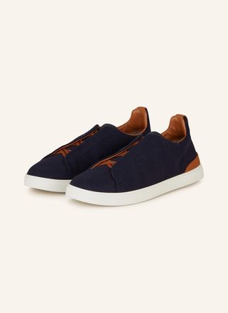Ermenegildo Zegna Zegna Slip-On-Sneaker Triple Stitch blau