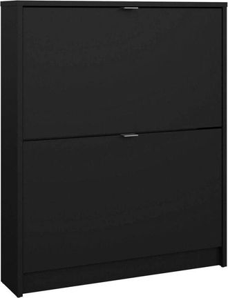 Dmora Schuhschrank Turchese, Schuhregal, Mehrzweck-Eingangsgarderobe, M&ouml;bel f&uuml;r Schuhe, 70x17 h85 cm, Schwarz - Dmora