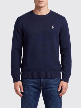 Polo Ralph Lauren Baumwollpullover mit Rundhalsausschnitt und ikonischem gesticktem Pony-Logo