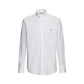 Carolina Herrera Homme, Chemises, Blanc, Taille: 2XL Chemise en Popeline avec Grosgrain et Initiales