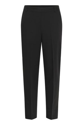Kaffe Womens Trousers High-Waisted Elastic Waistband Cropped Length Regular Fit