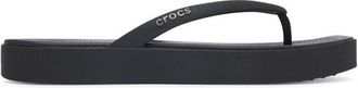 Crocs Zehentrenner Miami Square Flatform Flip 214161 Schwarz