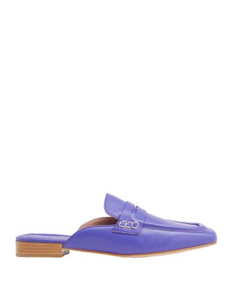 8 by YOOX LEATHER SQUARE TOE PENNY LOAFERS