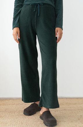 Twothirds Damen vegan Loungehose Abruka Dunkelgr&uuml;n