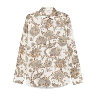 Etro Paisley Print Langarmhemd - - Shirts - Herren - Mehrfarbig - L