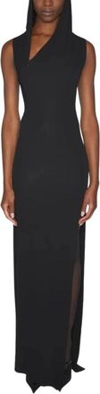 MUGLER Femme, Robes, Noir, Taille: 36 FR Long Robe Dress