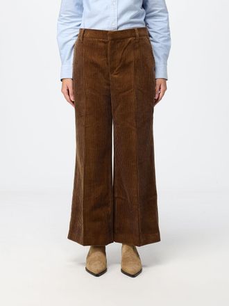 Frame Denim Pantalon large taille mi-haute Swing en velours c&ocirc;tel&eacute;