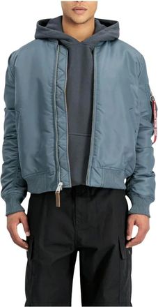 Alpha Industries Homme, Vestes, Bleu, Taille: XL Blouson aviateur Ma-1 Heritage